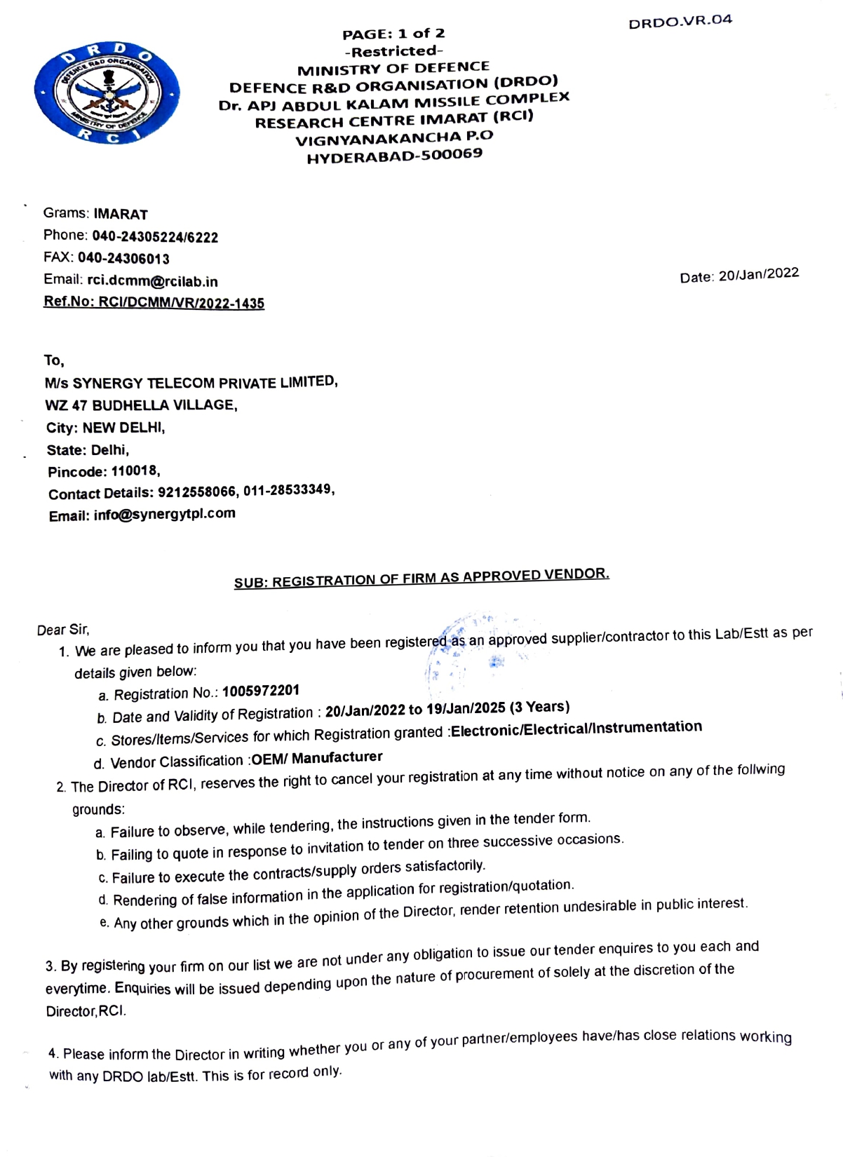 Synergy Telecom Pvt Ltd. | New Delhi